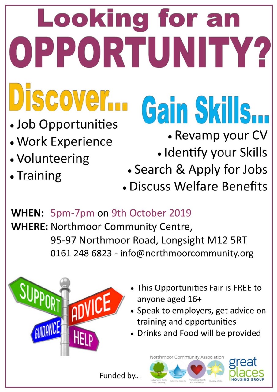 Opportunity Fair for 16 + Year Old's - Arawak Walton Housing Association